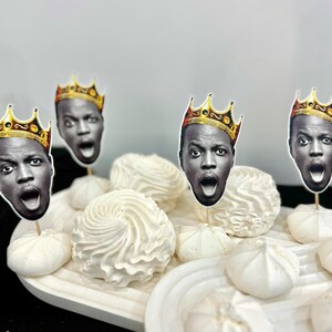 Custom Face Cupcake Topper - Notorious Big ONE First Birthday - 1st ...