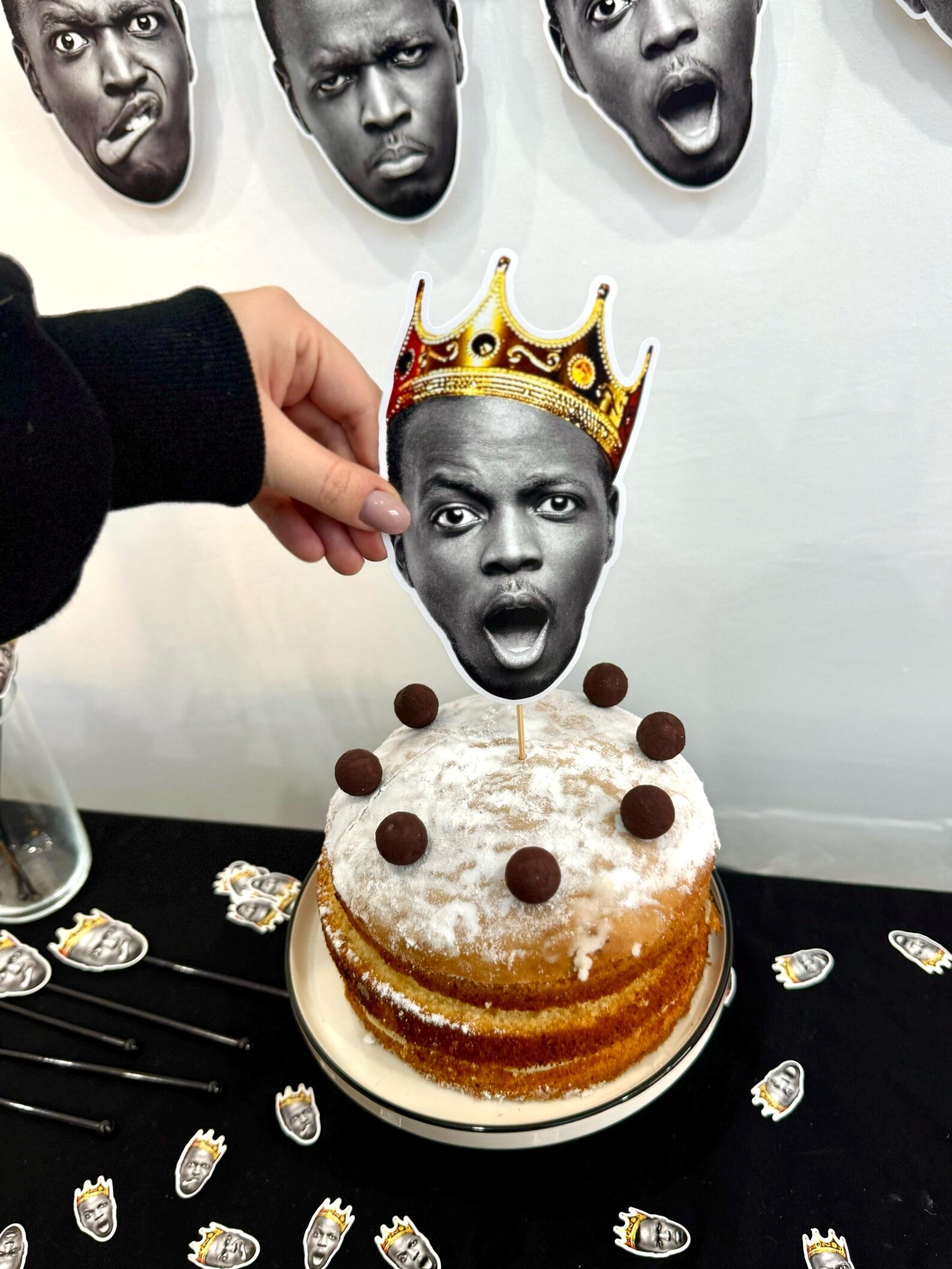 Custom Notorious Big ONE First Birthday Cake - 1st Birthday Cake Topper ...