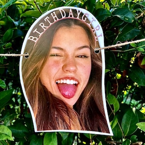 Custom Face Photo Banner, Personalized Birthday Banner, Customized ...
