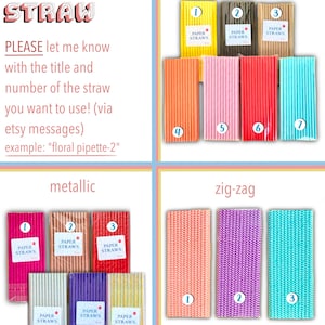 Custom Birthday Straws - Funny Birthday Decor - 1st, 21st, 40th, 50th ...