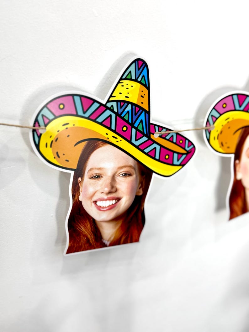 Personalized Sombrero Face Banner - Final Fiesta Bachelorette Party ...