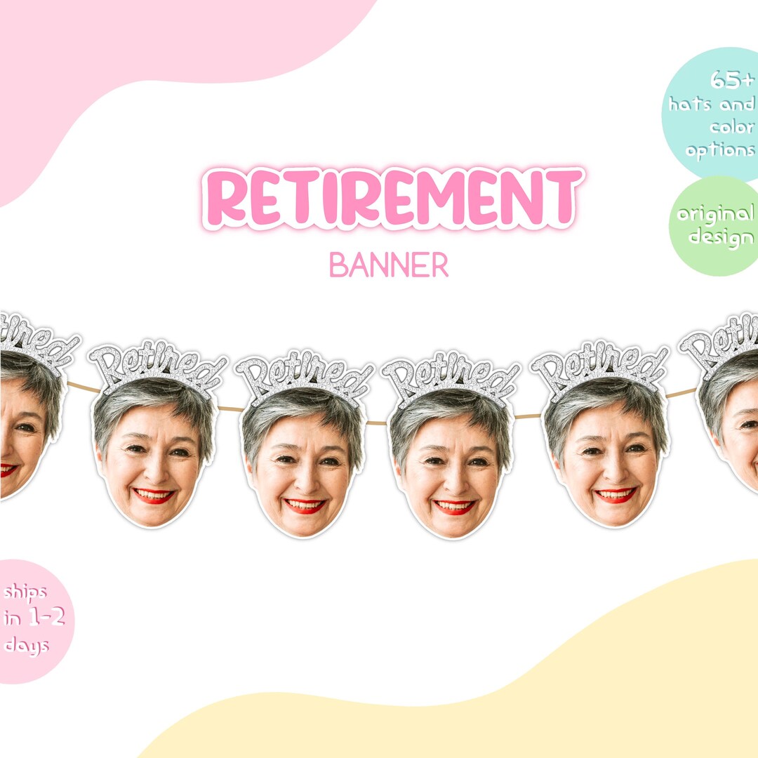 Custom Retirement Banner - Happy Retirement Garland - Retirement Party ...