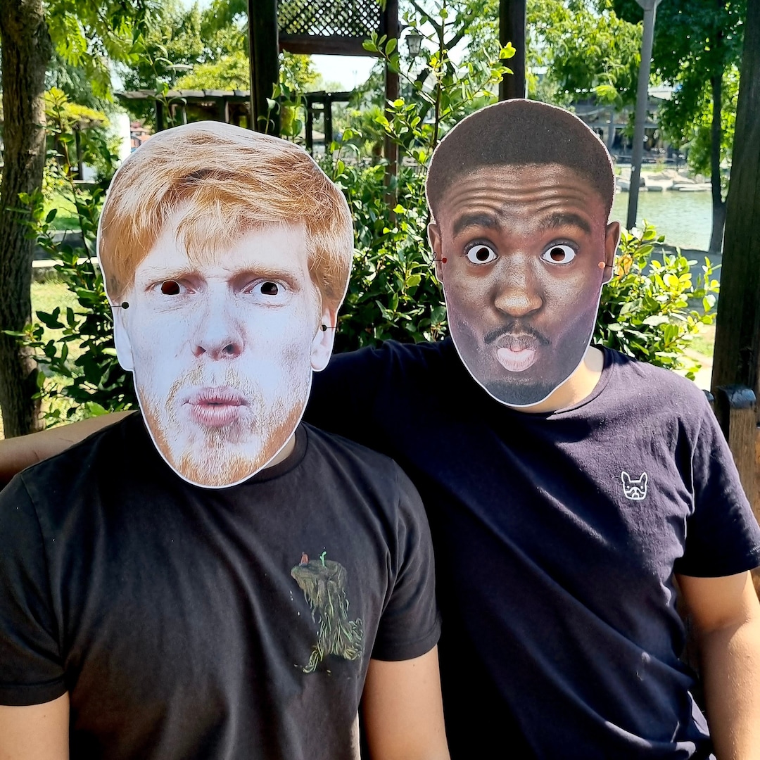 5 PCS Personalised Photo Face Mask, Party Mask, Bachelorette and ...