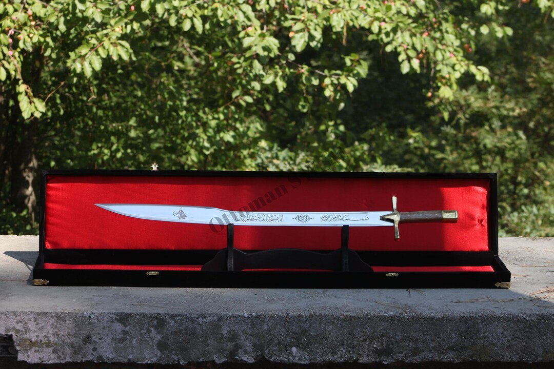 Wooden Handle Decorative Fatih Sword, Turkish Sword, Personalized ...