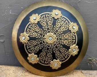 Medieval Islamic Shield Embossed Indo Persian Shield Arabic Inscription ...