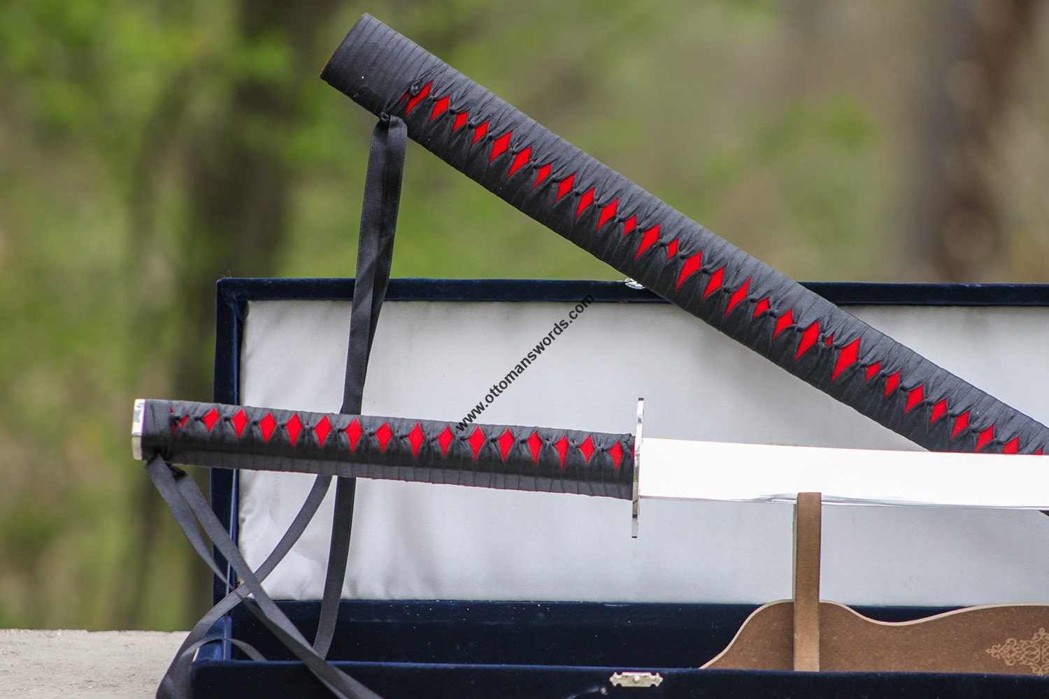 Black Samurai Japanese Katana Sword Full Tang Battle Ready - Etsy