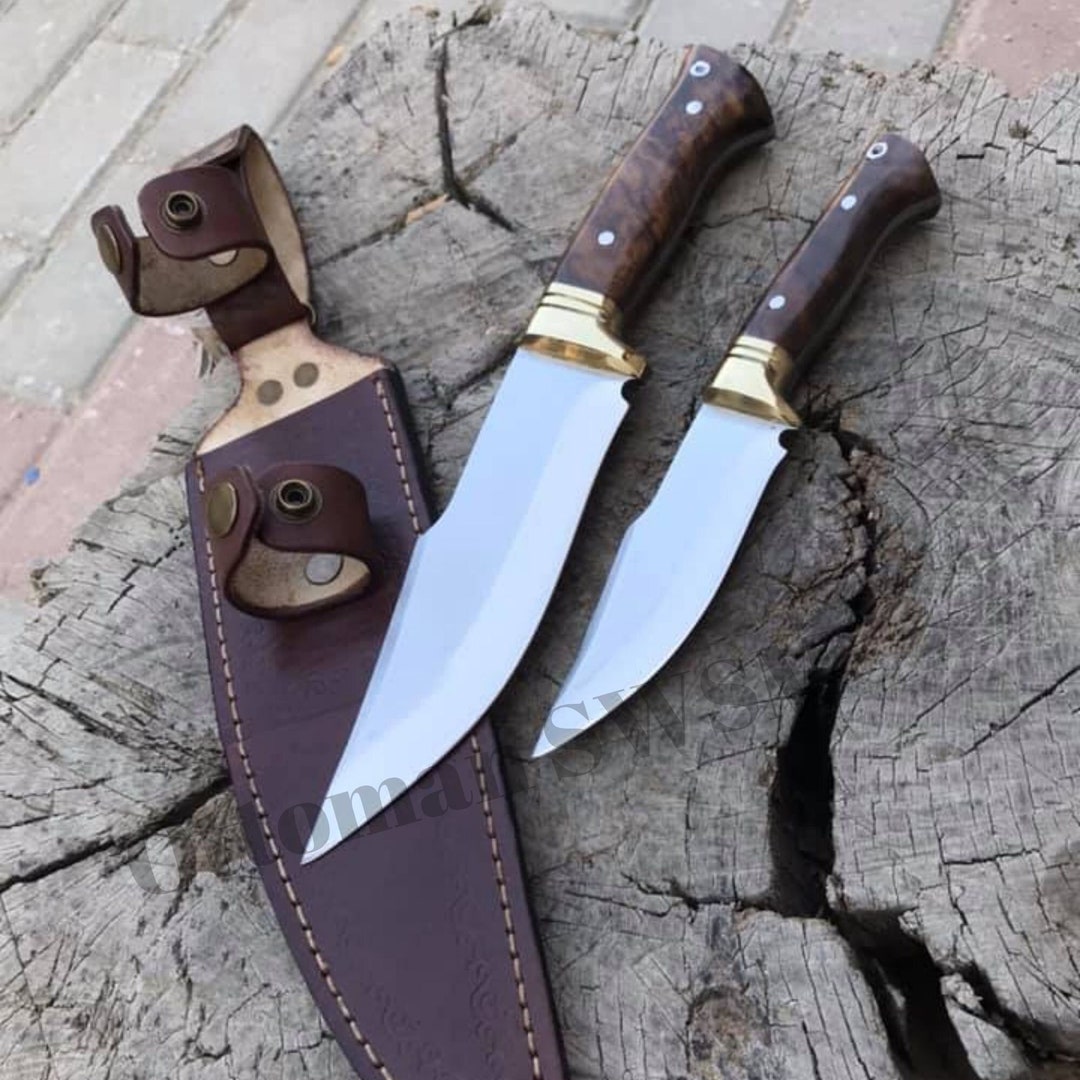 Hunting Knife Set, Handcrafted Hunting Knife Double Set, Two İn One ...