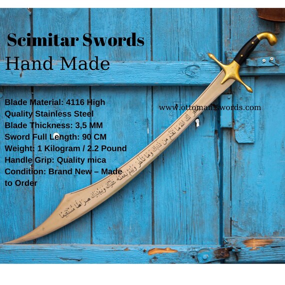 Personalized Turkish Sinbad Scimitar Sword | Etsy