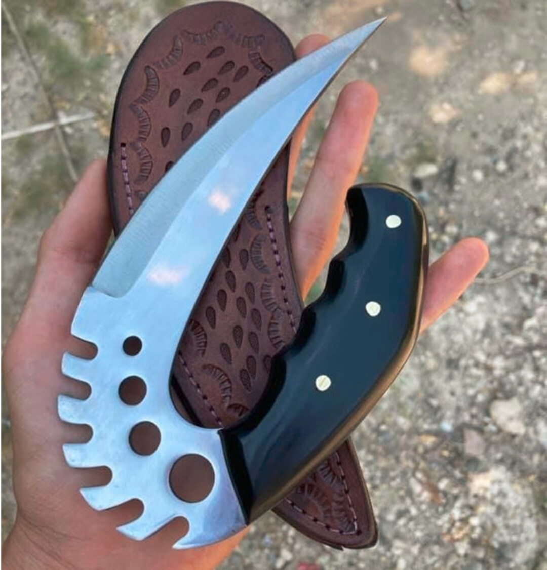 Custom Made Riddick Dagger Blade , With Leather Sheath Handmade Riddick ...