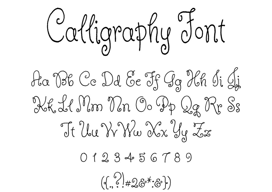 Font Download, Digital Font, Calligraphy Font, Script Font, Cricut Font ...