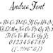 Andrea Font,script Font,cursive Font, Handwritten Font, Calligraphy ...