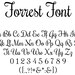 Forrest Font, Script Font, Cursive Font, Handwritten Font,calligraphy ...