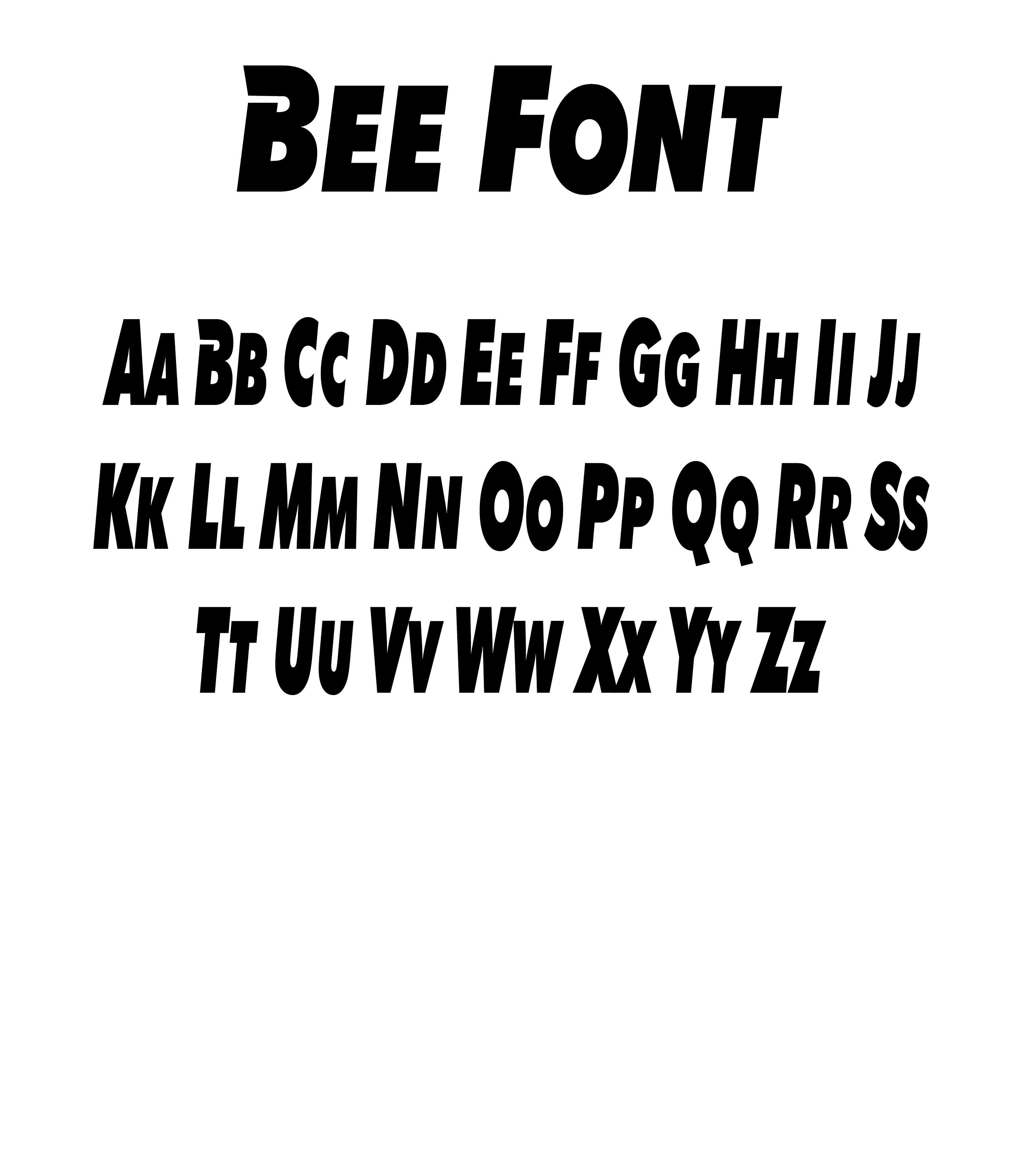 Bee Font - Hand Drawn Font, Craft Font, Cricut Font, Procreate Font ...
