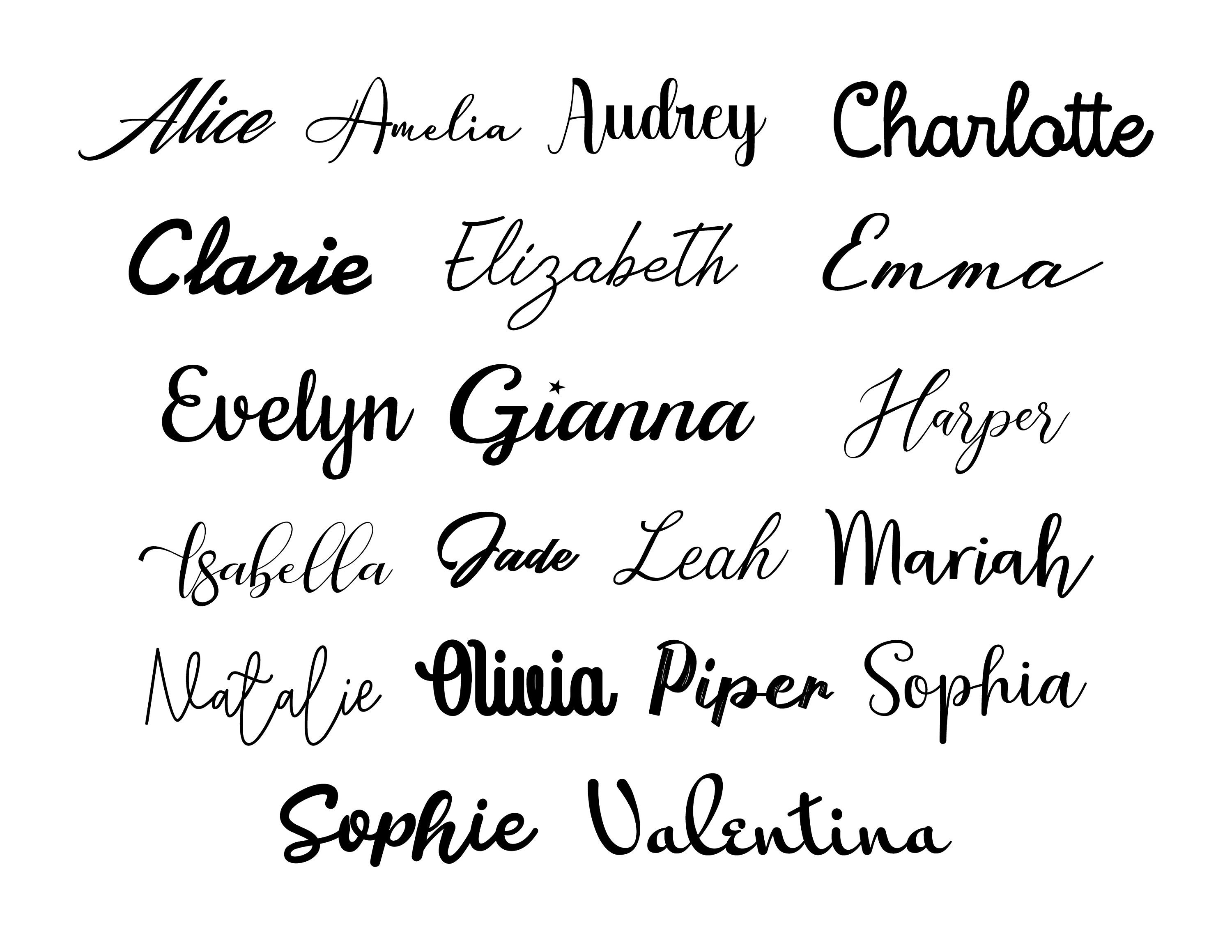 Handwritten Fonts Svg Instant Download Alphabet Svg Cursive Etsy