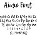 Aimie Font SVG, Handwritten Font SVG, Cursive Font SVG, Handwritten ...