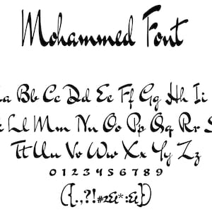 Islamic Font Canva - Etsy