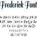 Frederick Font, Script Font, Cursive Font,handwritten Font,calligraphy ...