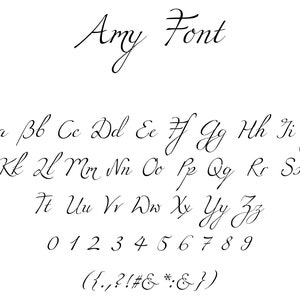 Amy Font, Script Font, Cursive Font, Handwritten Font, Calligraphy Font ...