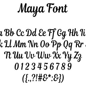 Maya Font, Script Font, Cursive Font, Handwritten Font, Calligraphy ...