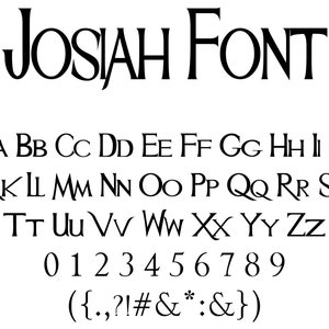 Josiah Font, Script Font,cursive Font,handwritten Font, Calligraphy ...