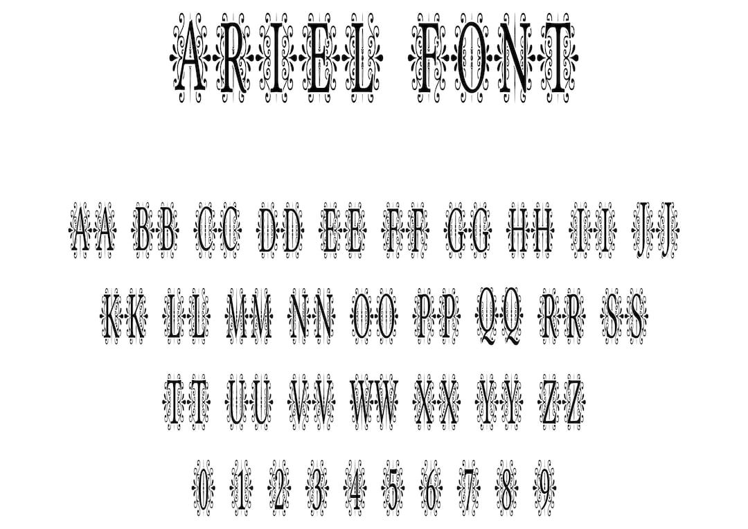 Ariel Font, Script Font, Cursive Font,handwritten Font, Calligraphy ...