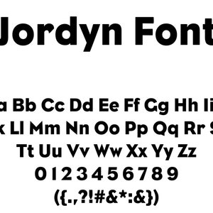 Jordyn Font,script Font,cursive Font, Handwritten Font, Calligraphy ...