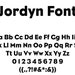 Jordyn Font,script Font,cursive Font, Handwritten Font, Calligraphy ...