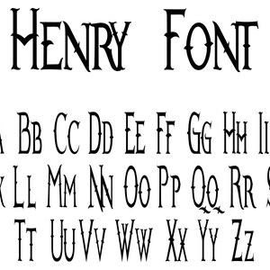 Henry Font, Script Font, Cursive Font,handwritten Font, Calligraphy ...