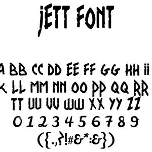 Jett Font, Script Font, Cursive Font, Handwritten Font, Calligraphy ...