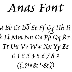 Anas Font - Serif Font, Modern Font, Procreate Font, Branding Font ...