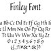 Finley Font, Script Font, Ursive Font,handwritten Font, Calligraphy ...