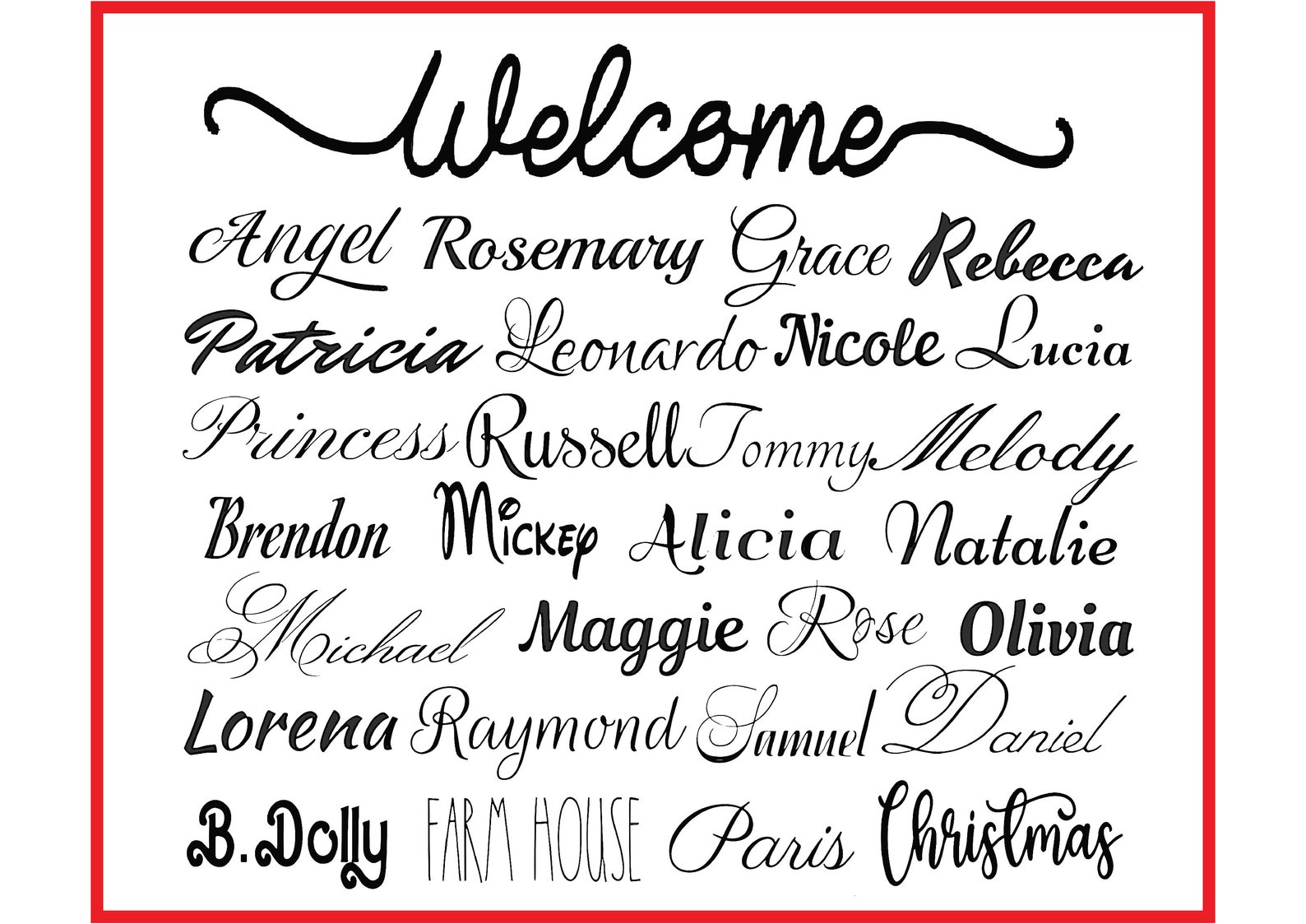 30 FONTS! Handwriting Font Bundle Vol. 2, Font Bundle for Cricut ...