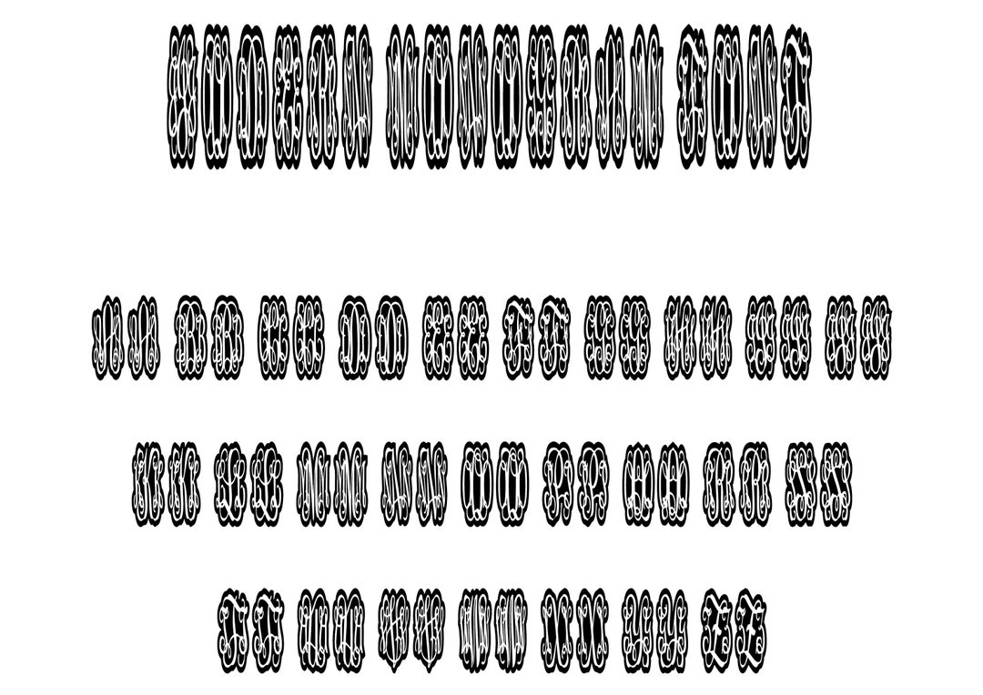 Fancy Monogram Font Svg - Monogram Fonts Svg - Monogram Files for ...