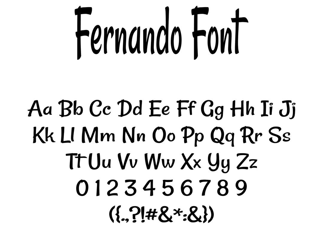 Fernando Font, Script Font,cursive Font,handwritten Font,calligraphy ...