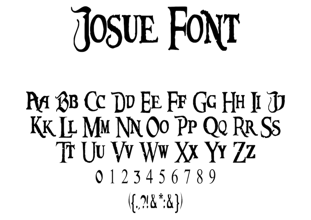 Josue Font, Script Font, Cursive Font, Handwritten Font,calligraphy ...