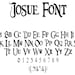 Josue Font, Script Font, Cursive Font, Handwritten Font,calligraphy ...