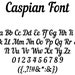 Caspian Font,script Font,cursive Font,handwritten Font, Calligraphy Font,modern,font for Cricut ...