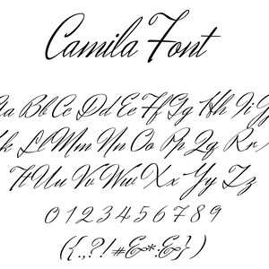 Calligraphy Font, SVG, Digital Font, Commercial Use, Handwritten ...