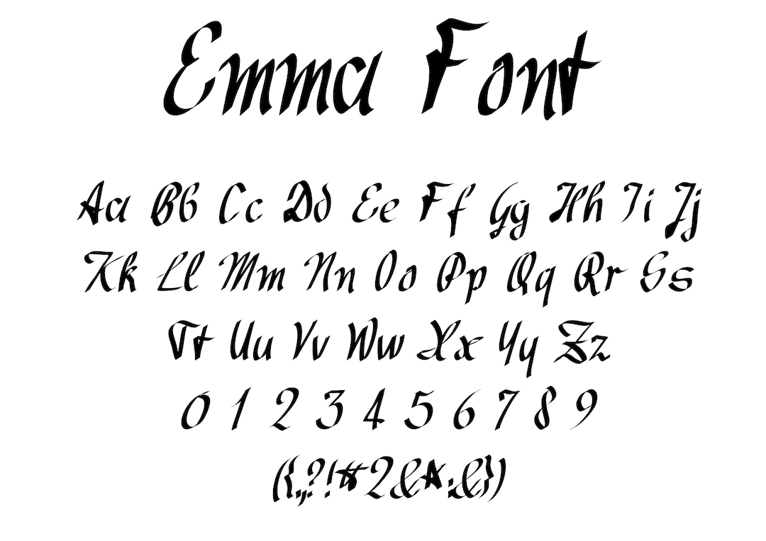 Emma Font - Modern Handwritten Font - TTF /, Cricut Fonts, Calligraphy ...