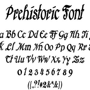 Prehistoric Alphabet SVG, Prehistoric Numbers Svg , Prehistoric Letters ...