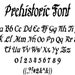 Prehistoric Alphabet SVG, Prehistoric Numbers Svg , Prehistoric Letters ...