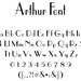 Arthur Font,script Font,cursive Font, Handwritten Font, Calligraphy ...
