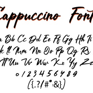 Cappuccino Font, Cute Font, Handwritten Font, Handwriting Font ...