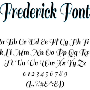 Frederick Font, Script Font, Cursive Font,handwritten Font,calligraphy ...