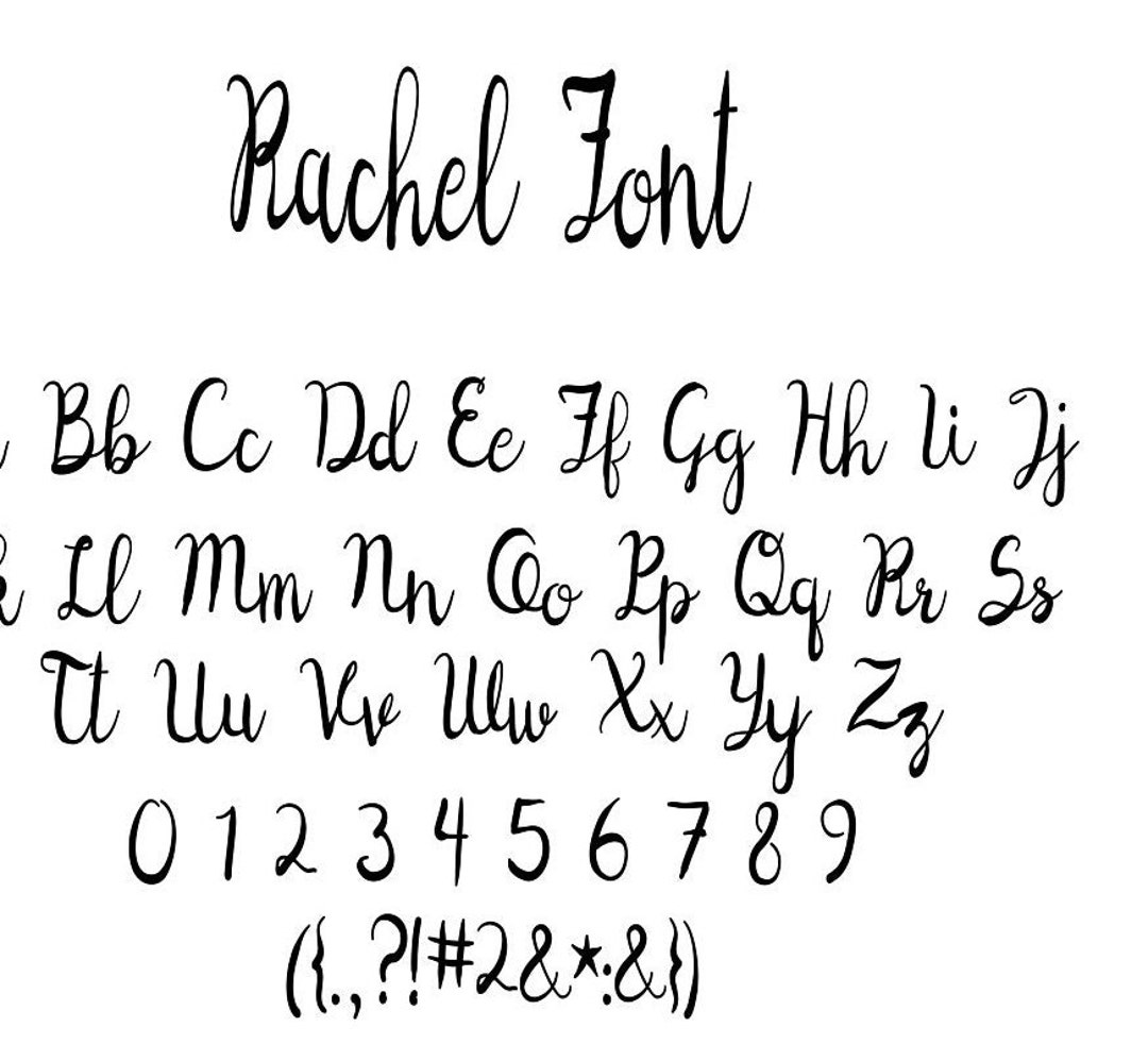 Rachel Font, Display Font, Script Font, Modern Font, Wedding Font ...