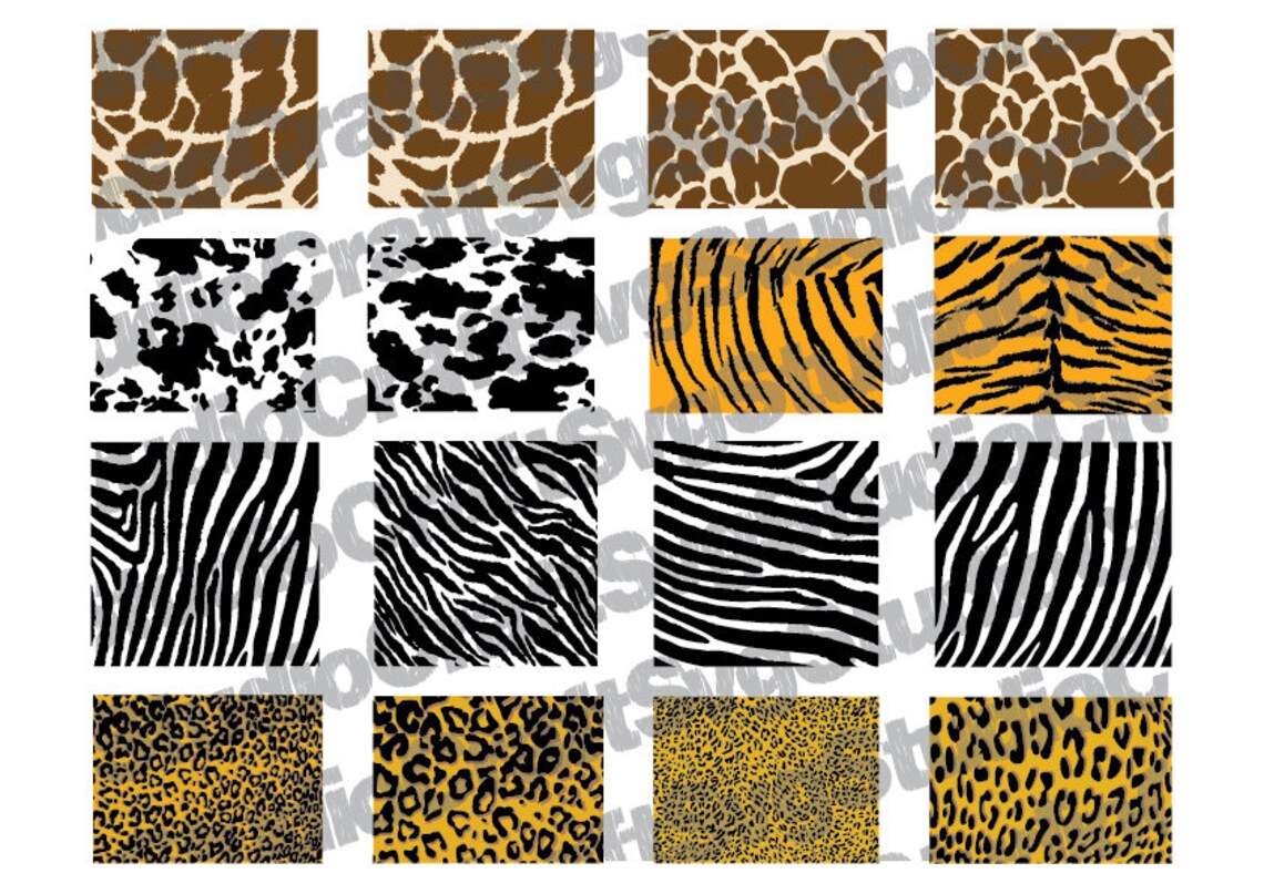 ANIMAL PRINT SVG Patterns Svg Animal Print Clipart Instant - Etsy