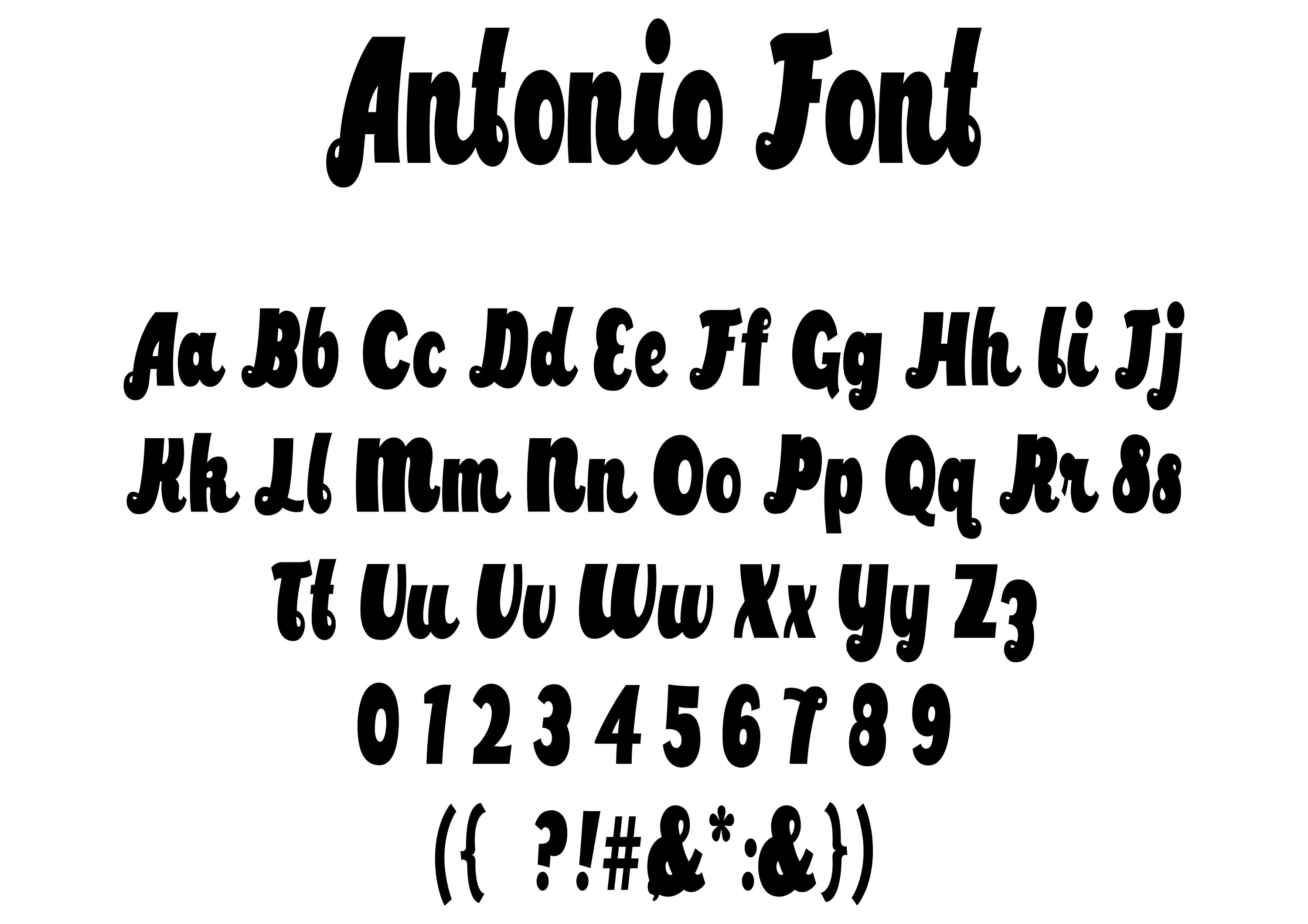 Antonio Font,script Font,cursive Font,handwritten Font, Calligraphy ...