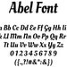 Abel Font, Script Font, Cursive Font, Handwritten Font, Calligraphy ...