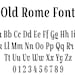 OLD ROME FONT - Outline, Alphabet Svg Fonts, Calligraphy Font Svg ...