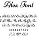 Alex Font, Script Font, Cursive Font, Handwritten Font, Calligraphy ...